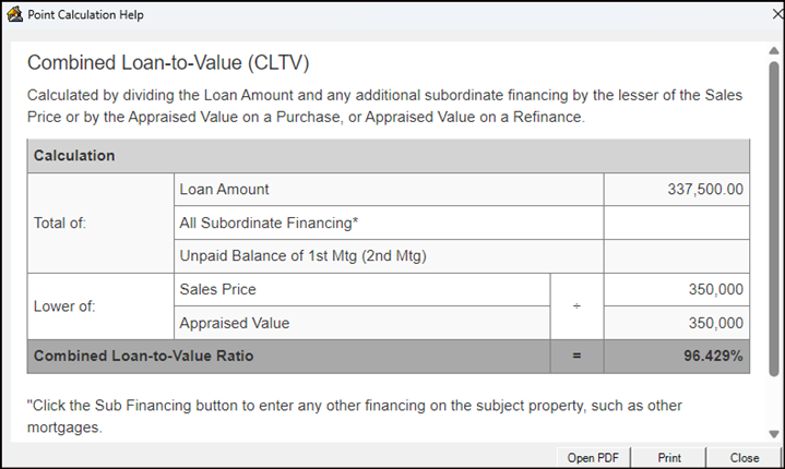 2809 Understanding LTV and CLTV calculations (Loan-to-Value and Combined Loan-to-Value)